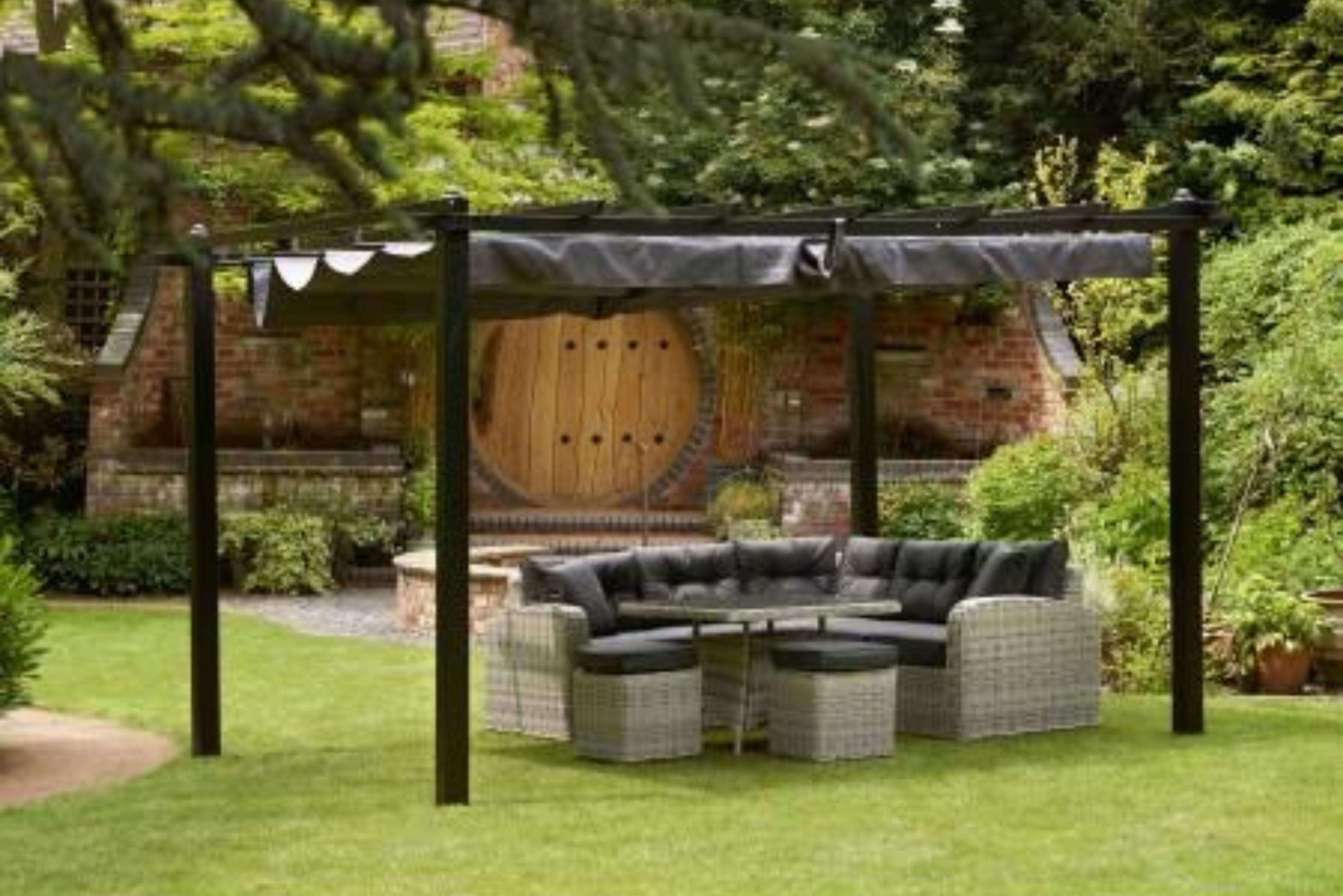 Seville Shade Garden Gazebo Single Curtain | Garden Furniture Shop ...